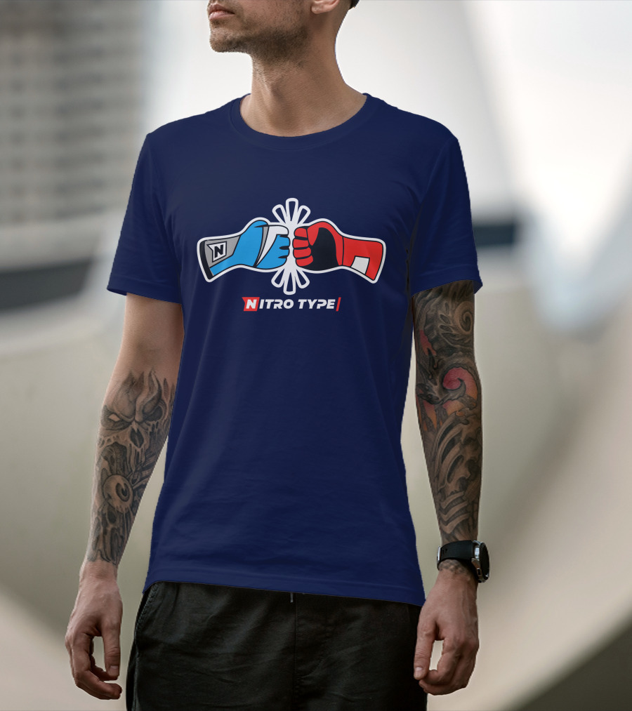 NITRO TYPE Fist Bump Racing Gloves T-Shirt