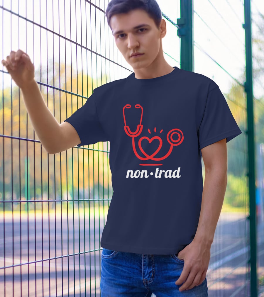 Non Trad Stethoscope Heart Valentine's Day Collection T-Shirt