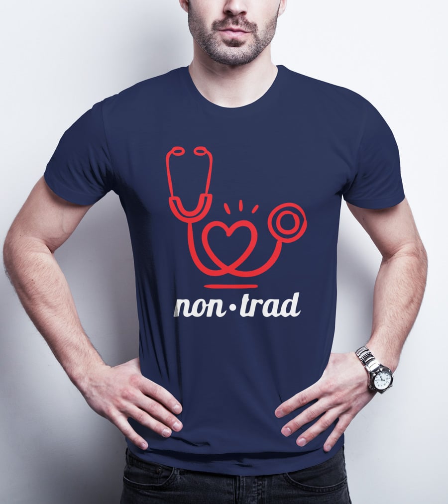 Non Trad Stethoscope Heart Valentine's Day Collection T-Shirt