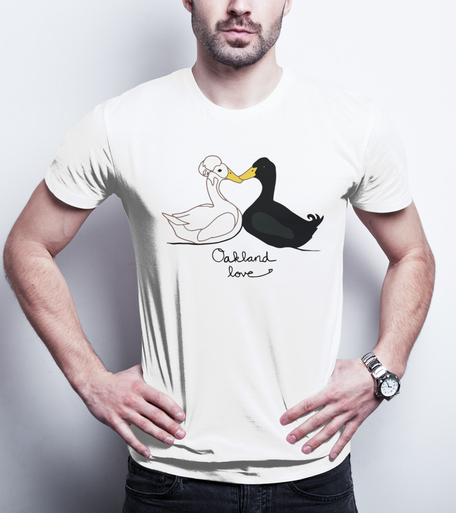 Oakland Love Cutest Duck Couple T-Shirt