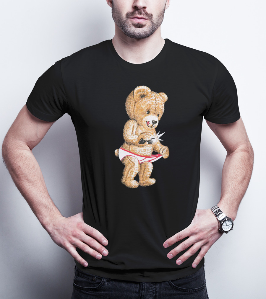 Teddy Bear Selfie Flash T-Shirt