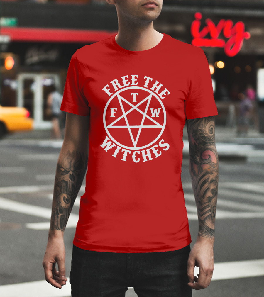 Free The FTM Witches Pentagram T-Shirt