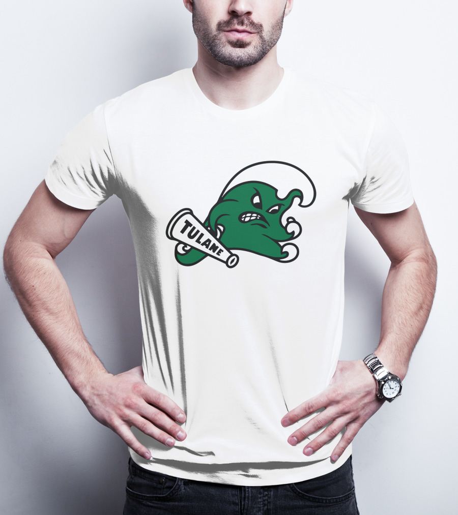 Tulane Angry Wave Halter Top T-Shirt