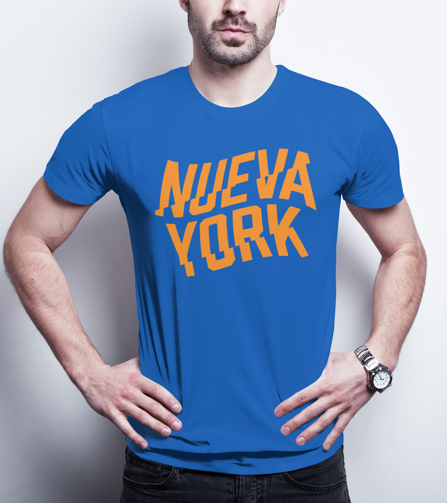 Nueva York Bold Orange Blue T-Shirt