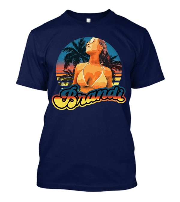Brandi Lauren Tropical Sunset Palm Trees T-Shirt