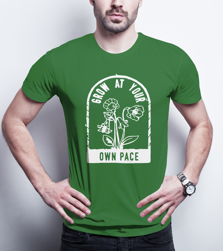 Grow At Your Own Pace Botanical Archway T-Shirt