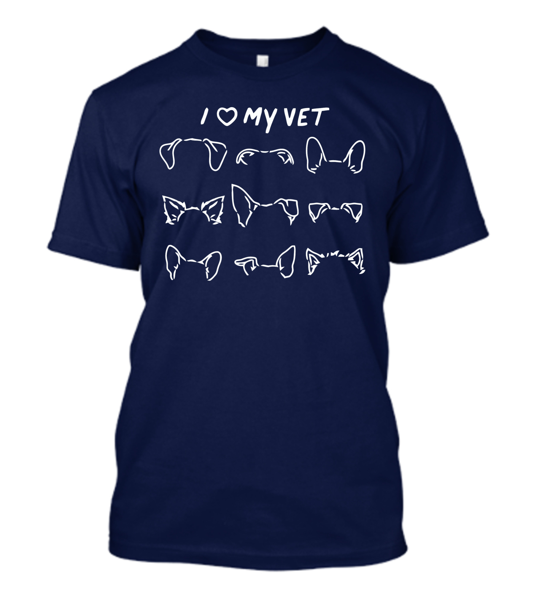 I Love My Vet Animal Ears T-Shirt