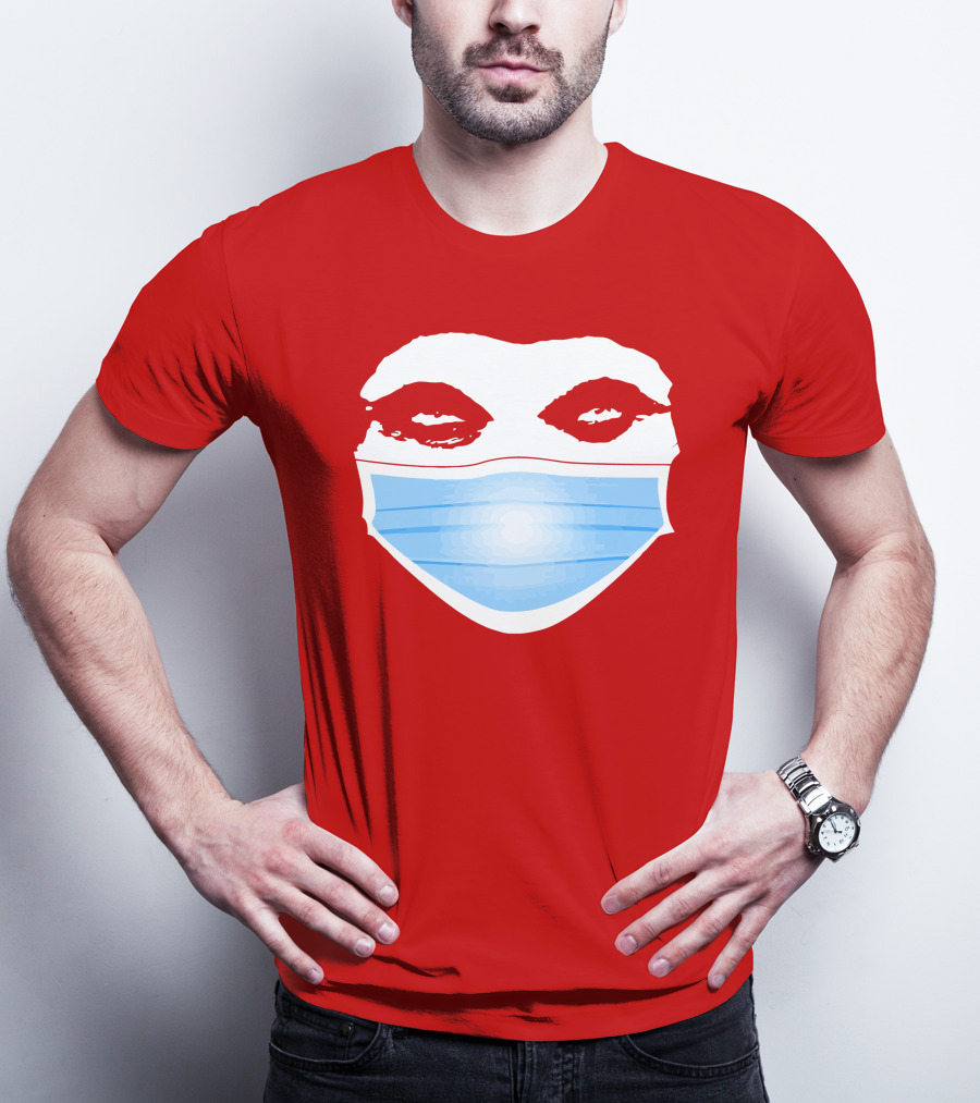 Greg Gutfeld Red Face Mask T-Shirt
