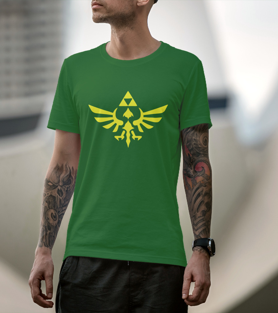 The Legend Of Zelda Hylian Crest Isohel Green T-Shirt
