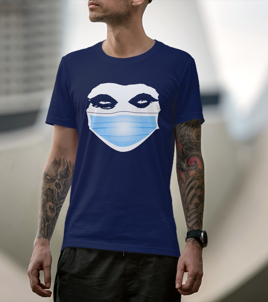 Gutfeld Store Blue Masked Face T-Shirt