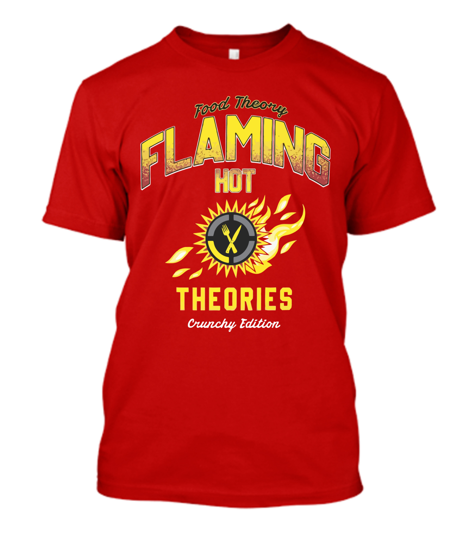 Food Theory Flaming Hot Theories Crunchy Edition T-Shirt