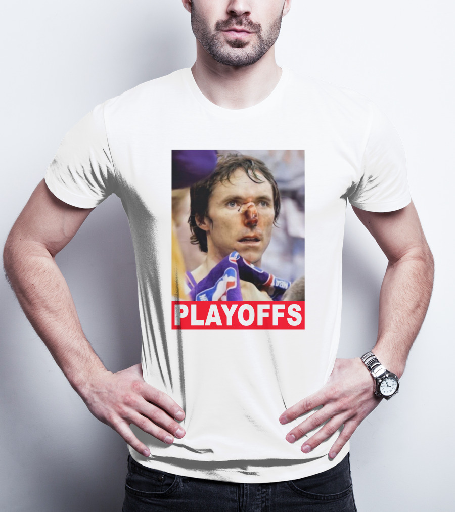 Steve Nash Playoffs Broken Nose T-Shirt