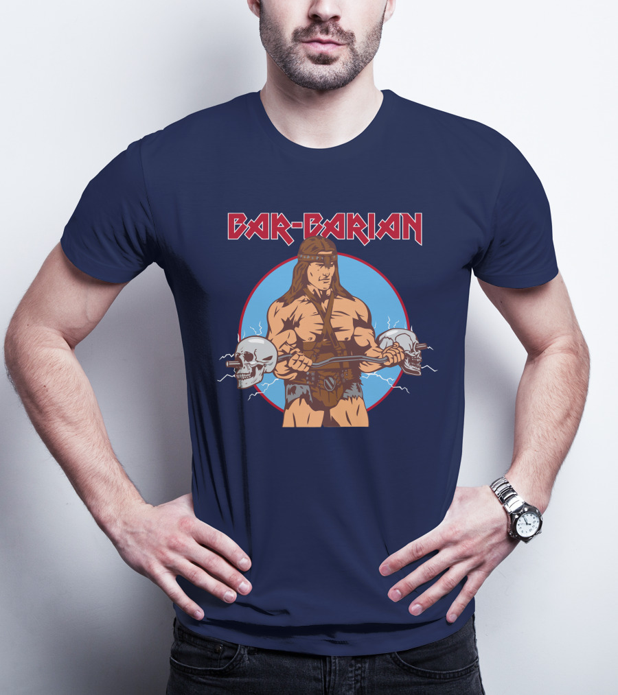 Bar Barbarian Skull Lifter T-Shirt