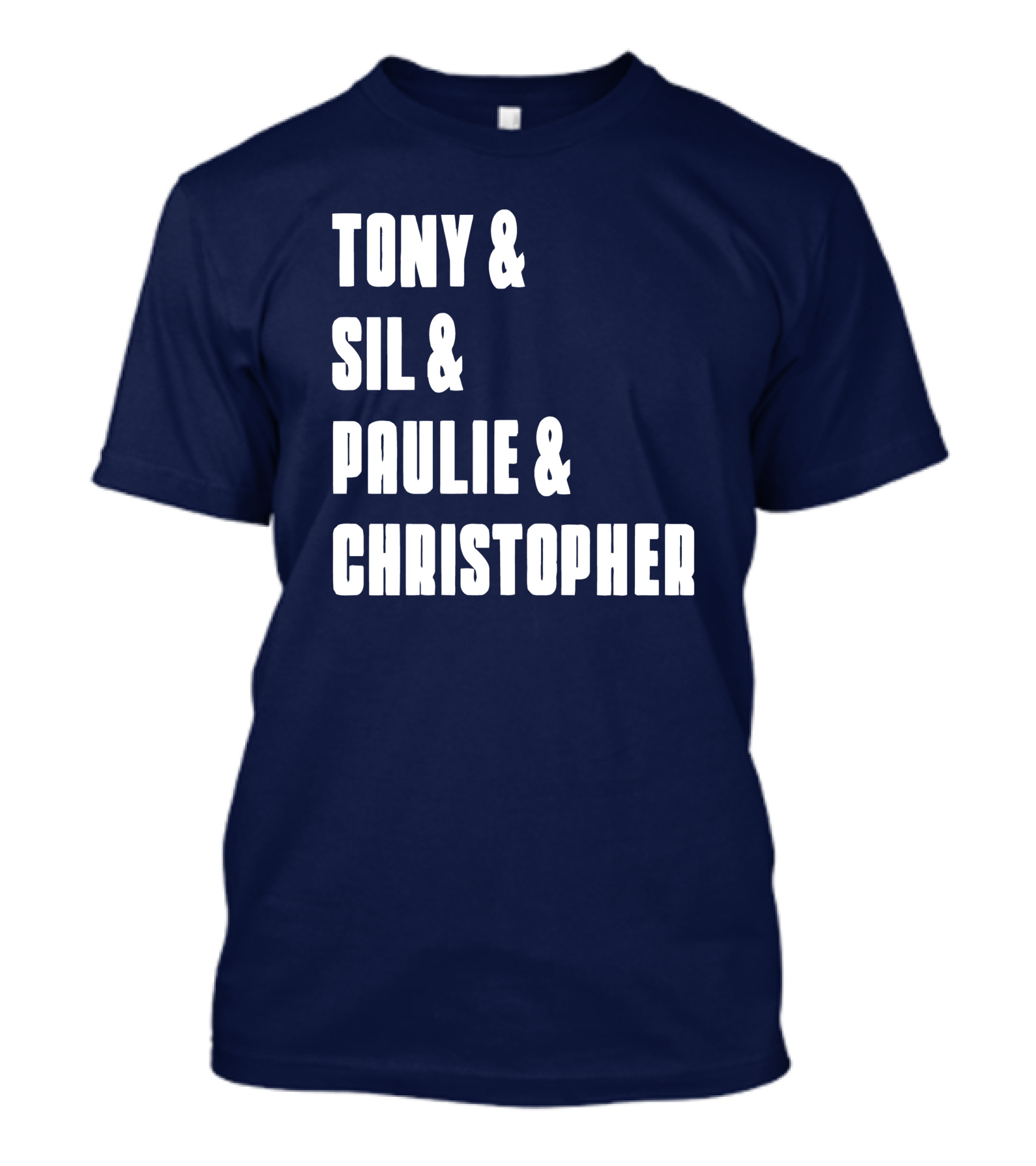 Tony And Sil And Paulie And Christopher Sopranos Characters T-Shirt