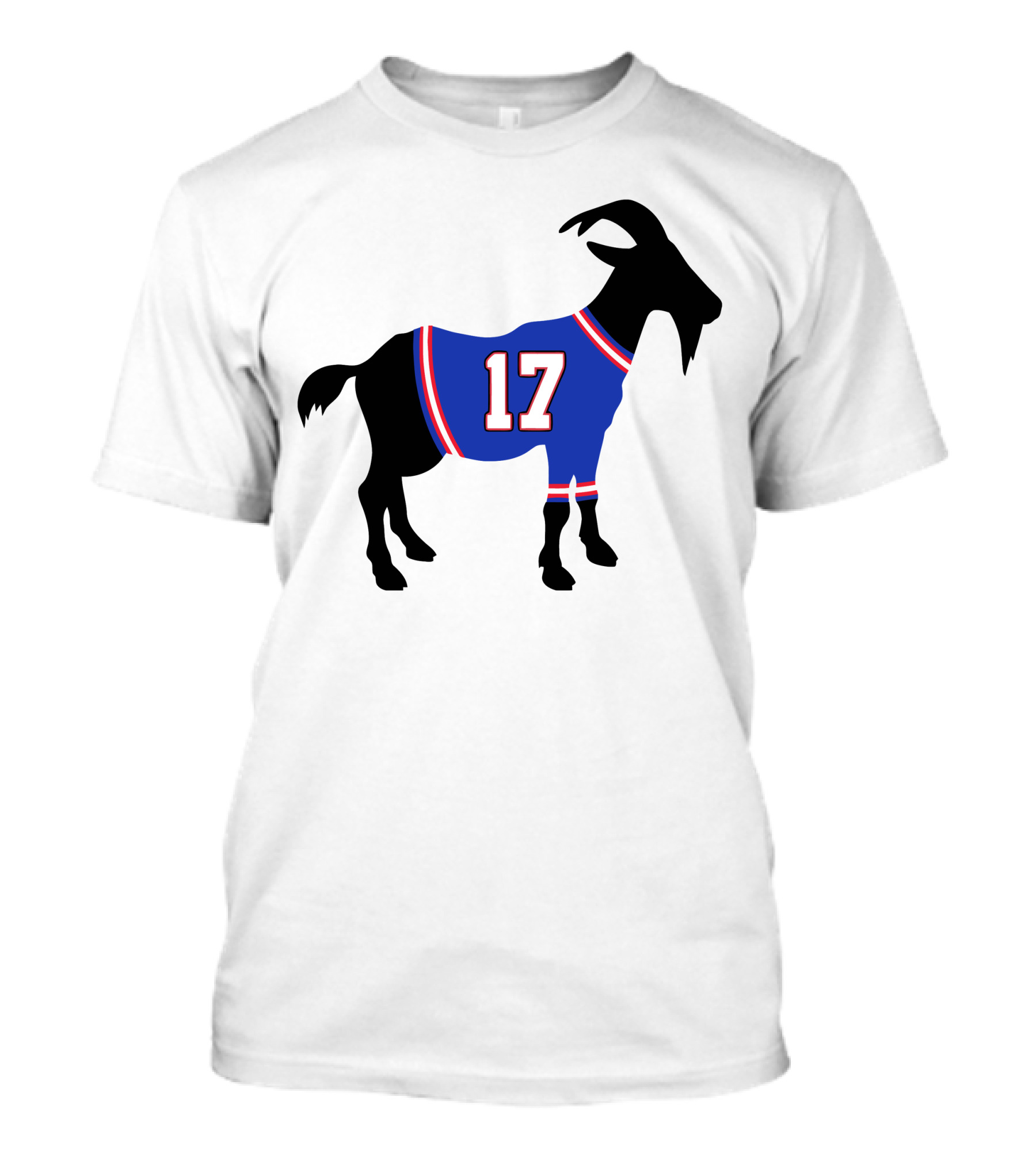 Josh Allen Goat Graphic Number 17 Jersey T-Shirt