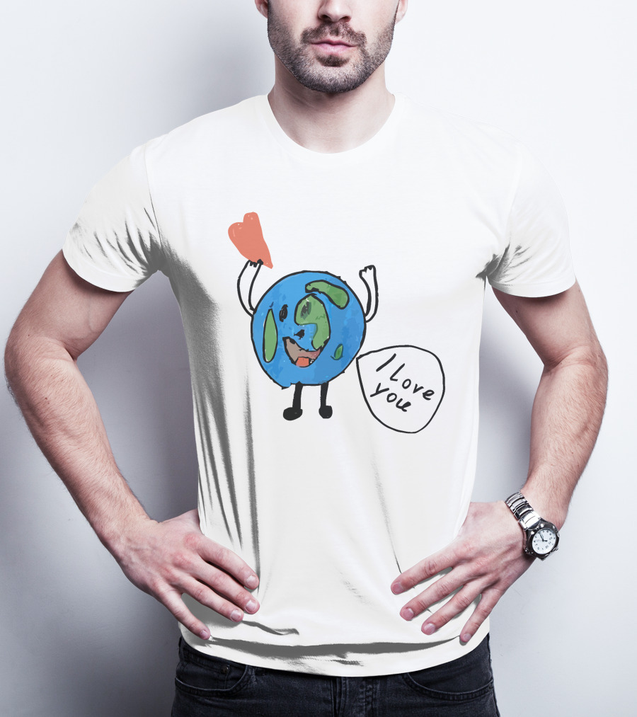 I Love You Earth Heart T-Shirt