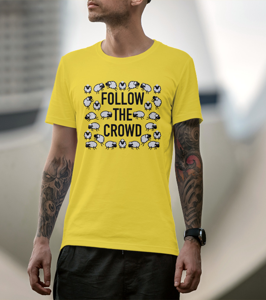 Follow The Crowd Vlog Creations Sheep T-Shirt