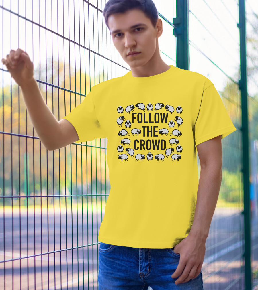 Follow The Crowd Vlog Creations Sheep T-Shirt