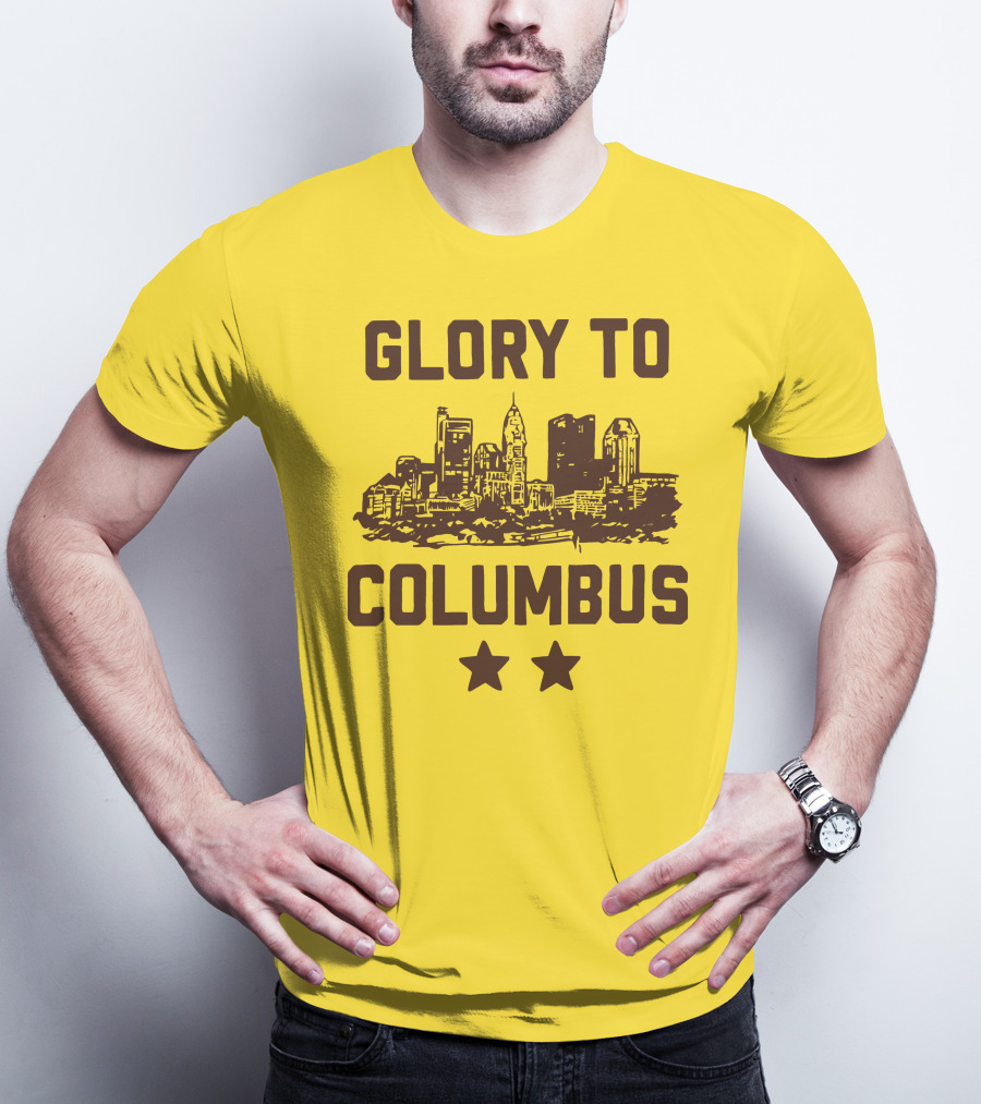 Glory To Columbus Skyline Two Stars T-Shirt
