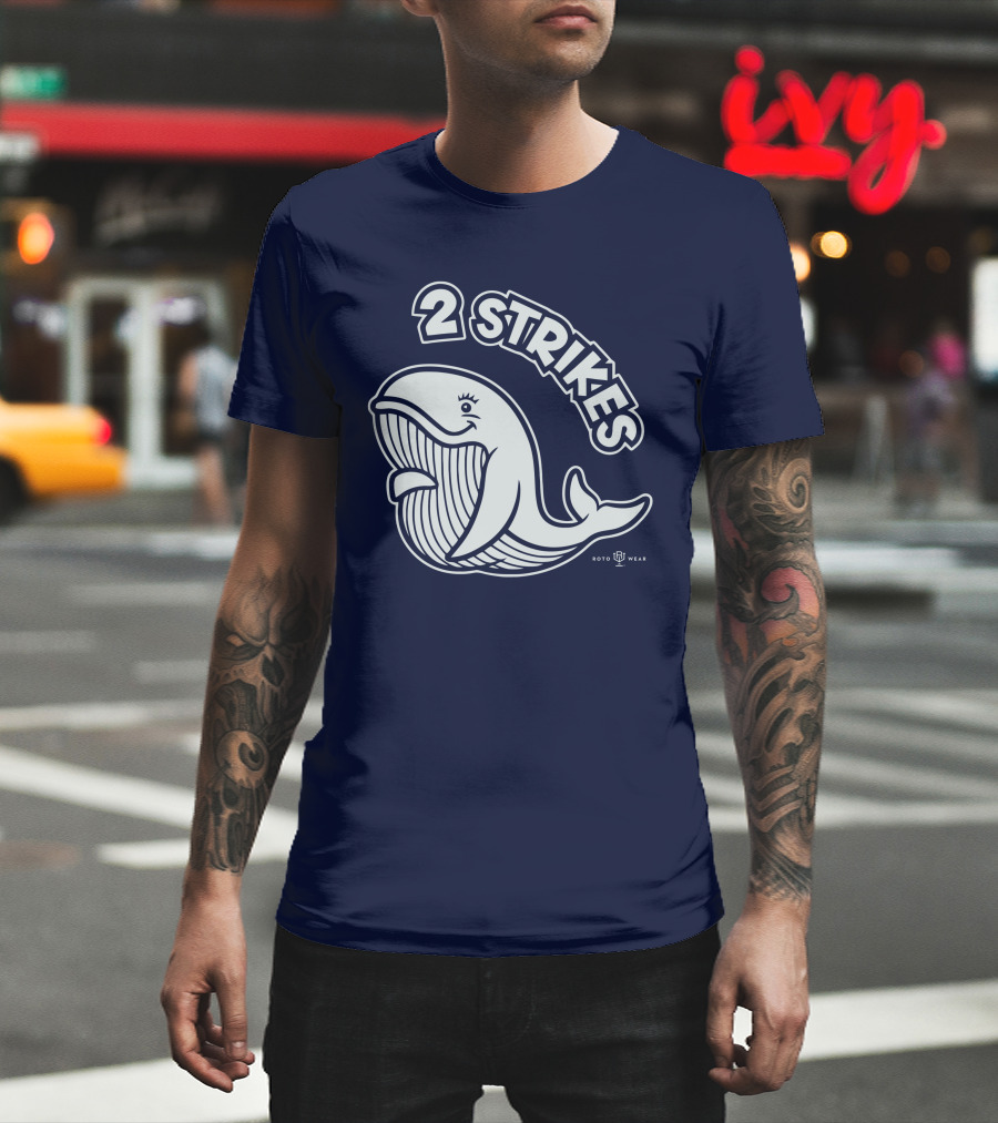 2 Strikes Roto Wear Whale T-Shirt