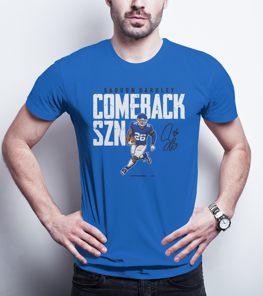 Saquon Barkley Comeback SZN 26 Football T-Shirt