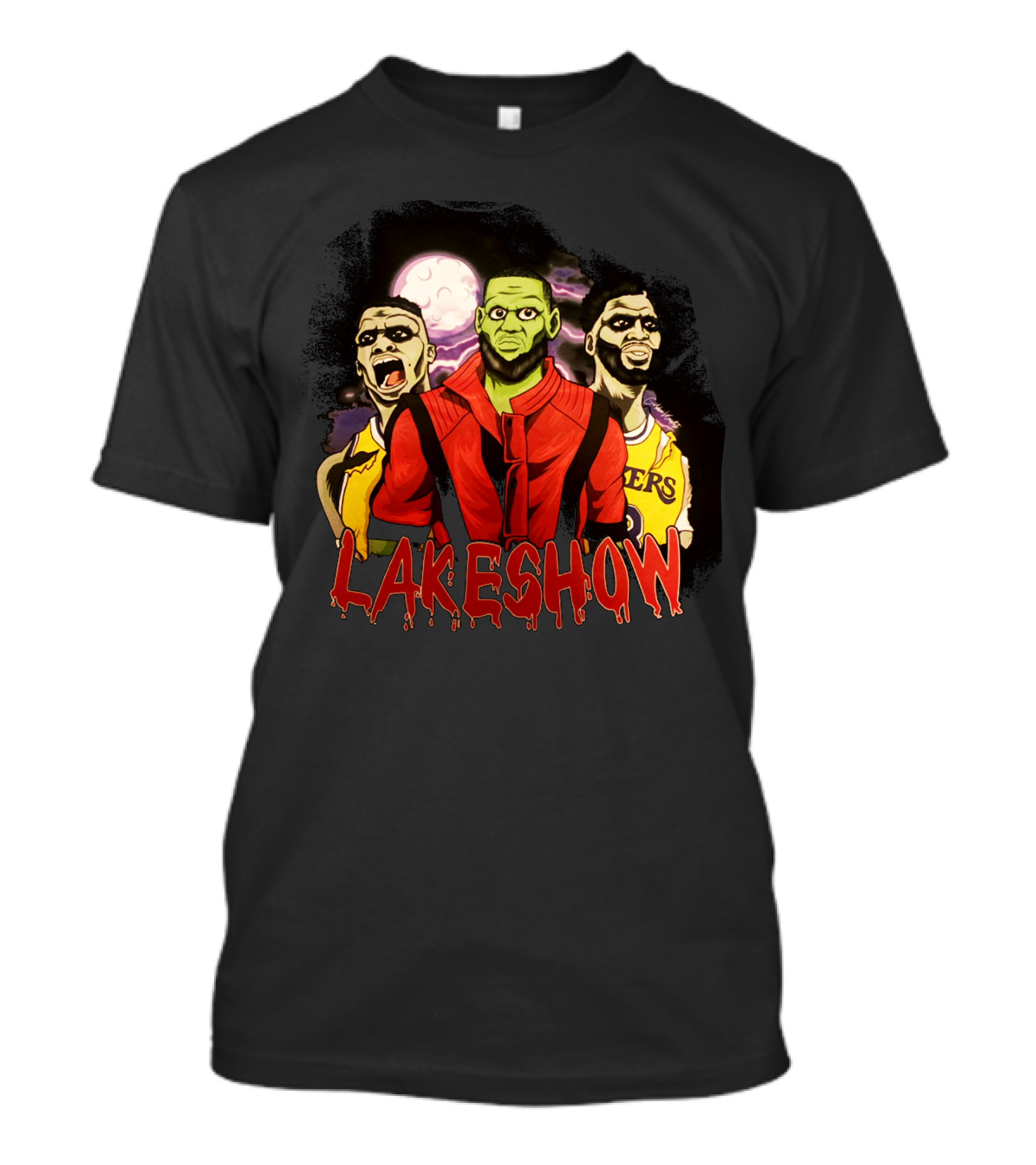 Lakeshow Halloween Russ Bron Brow Lakers Monster Trio T-Shirt
