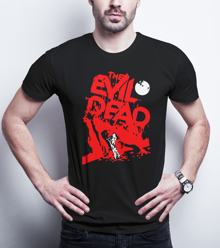 The Evil Dead Red Axe Moon T-Shirt