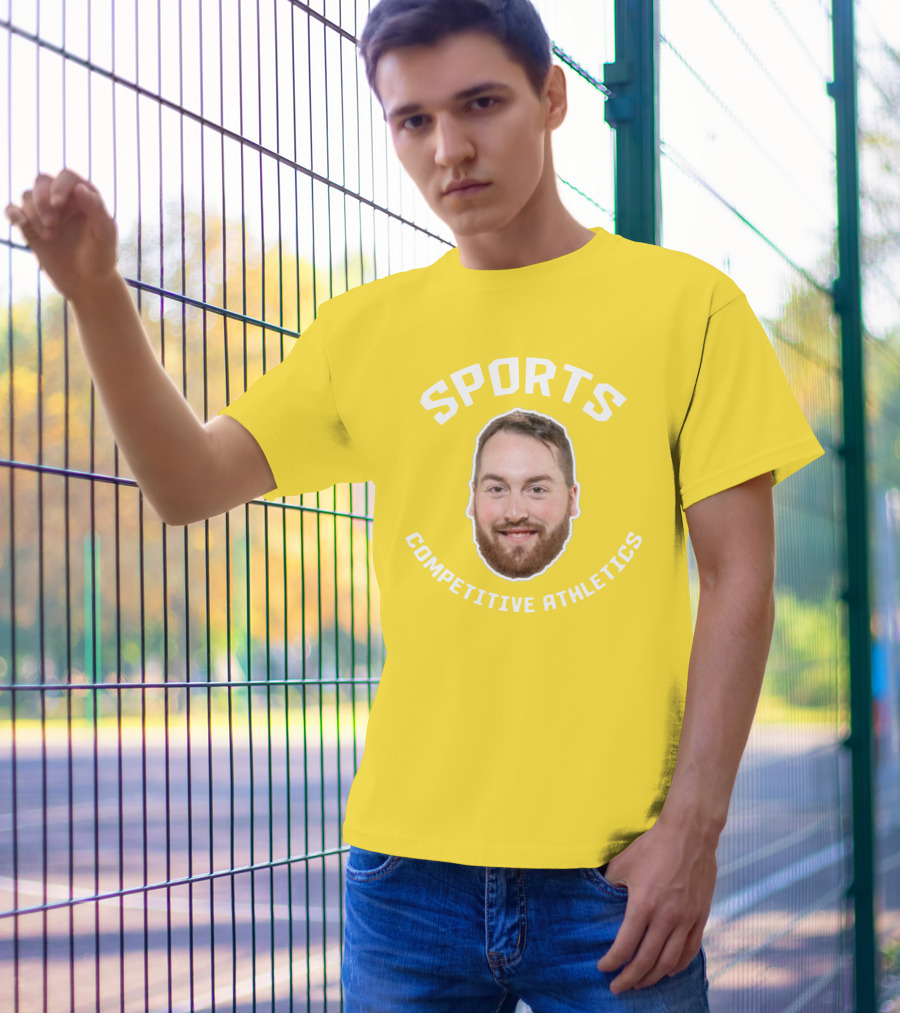SPORTS COMPETITIVE ATHLETICS BEARDED FACE T-Shirt