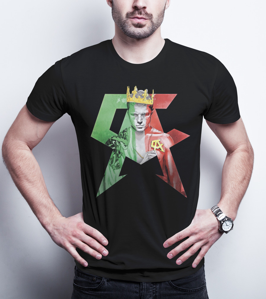Canelo Champion King In Mexican Flag Colors With Crown And CA T-Shirt