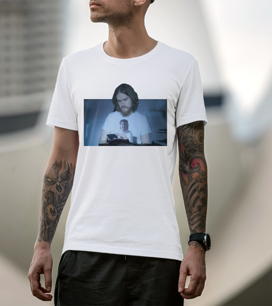 Projection Bo Burnhams White Shirt Digital Illumination T-Shirt