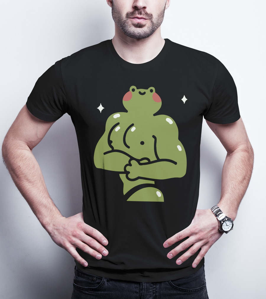 Muscular Ila Frog Con Recovery Pose T-Shirt