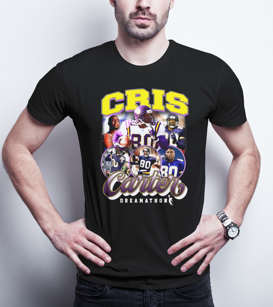 Cris Carter 80 Dreamathon Football Legends T-Shirt