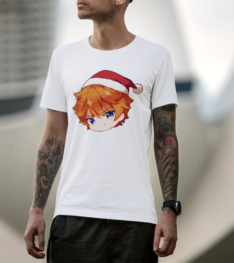 Griffin Burns Chibi Childe Xmas Santa Hat T-Shirt