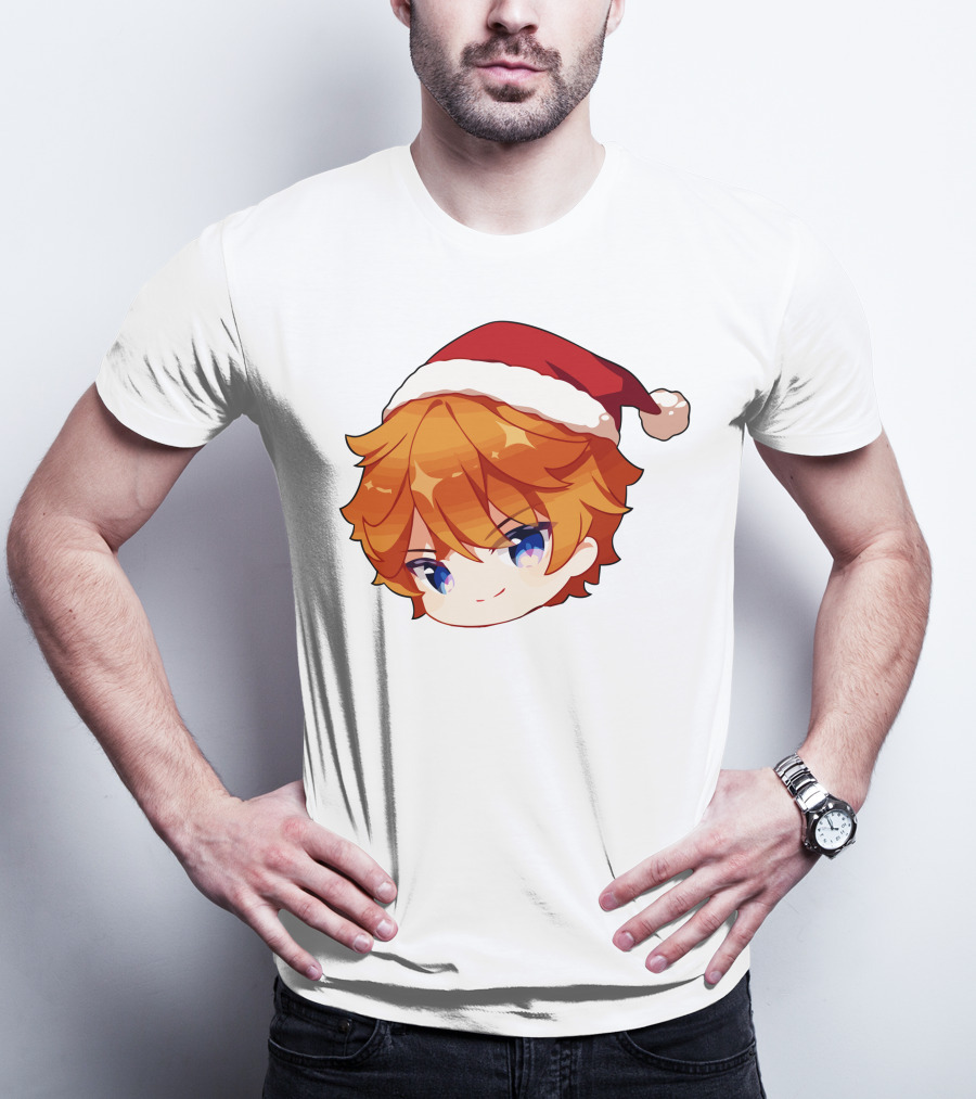 Griffin Burns Chibi Childe Xmas Santa Hat T-Shirt