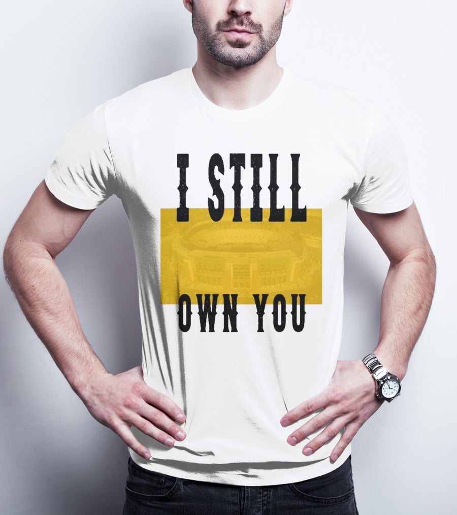 Allen Lazard I Still Own You Stadium Background T-Shirt
