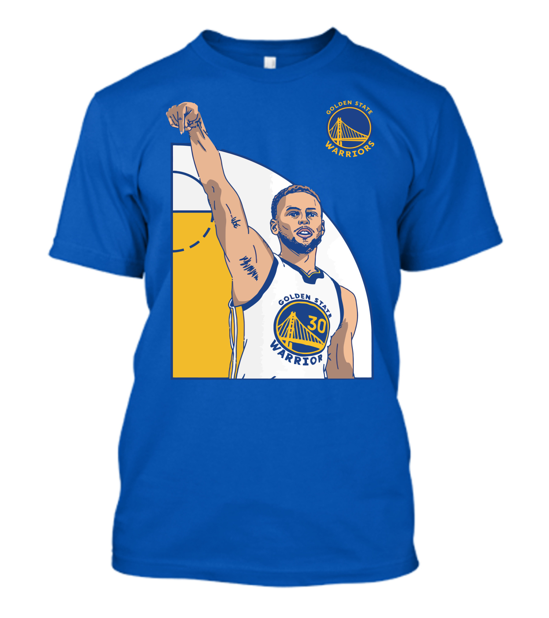 Stephen Curry Golden State Warriors NBA Royal 30 T-Shirt