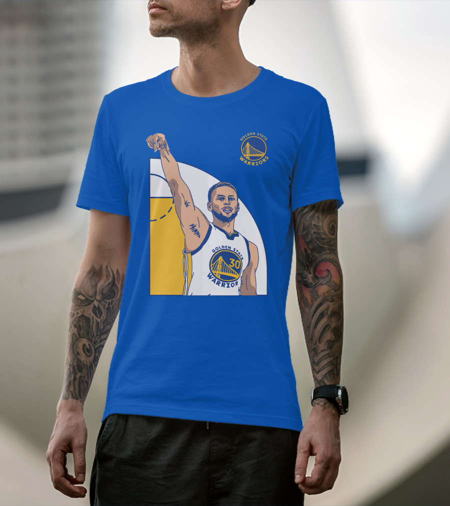 Stephen Curry Golden State Warriors NBA Royal 30 T-Shirt