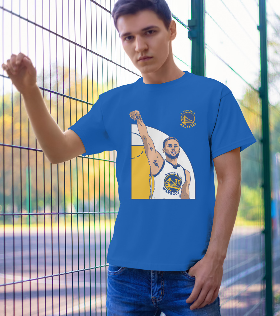 Stephen Curry Golden State Warriors NBA Royal 30 T-Shirt