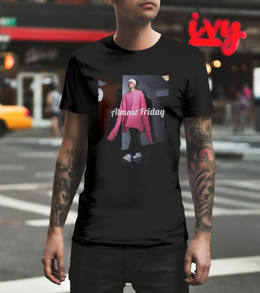 Almost Friday Deni Avdija Kyle Kuzma Pink T-Shirt