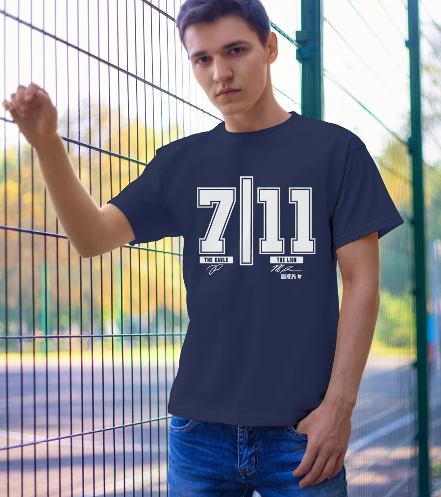 Trevon Diggs And Micah Parsons 7 11 The Eagle The Lion NFLPA T-Shirt