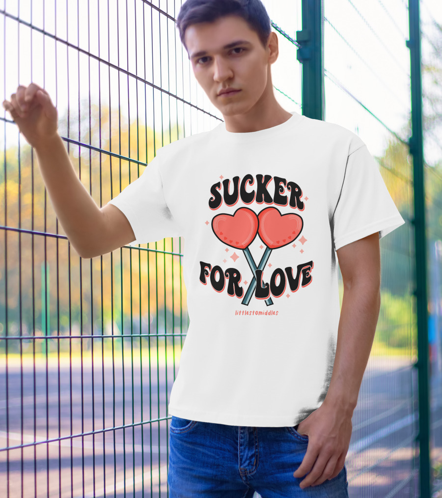 Sucker For Love Heart Lollipops Littlestomiddles T-Shirt