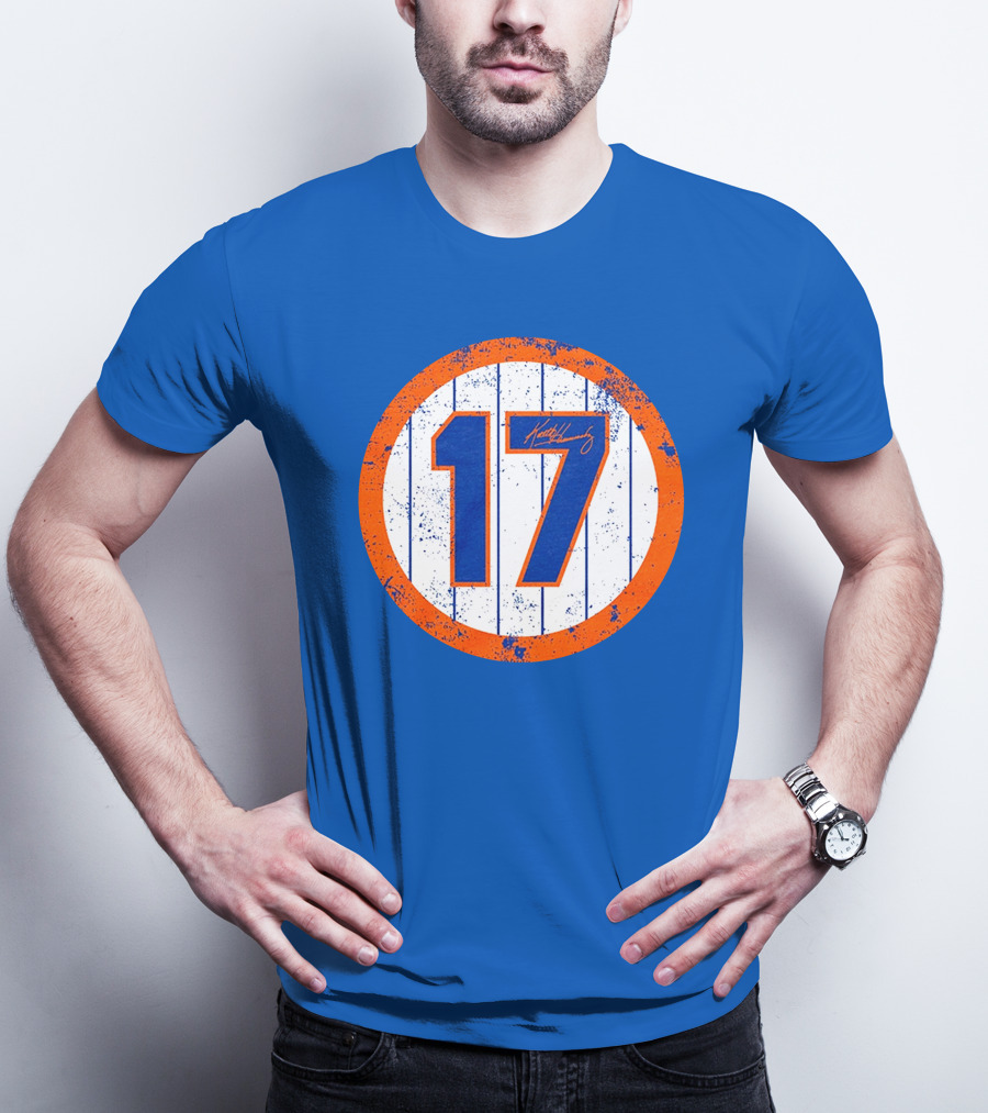 Keith Hernandez 17 New York Mets Jersey Number Signature Classic T-Shirt