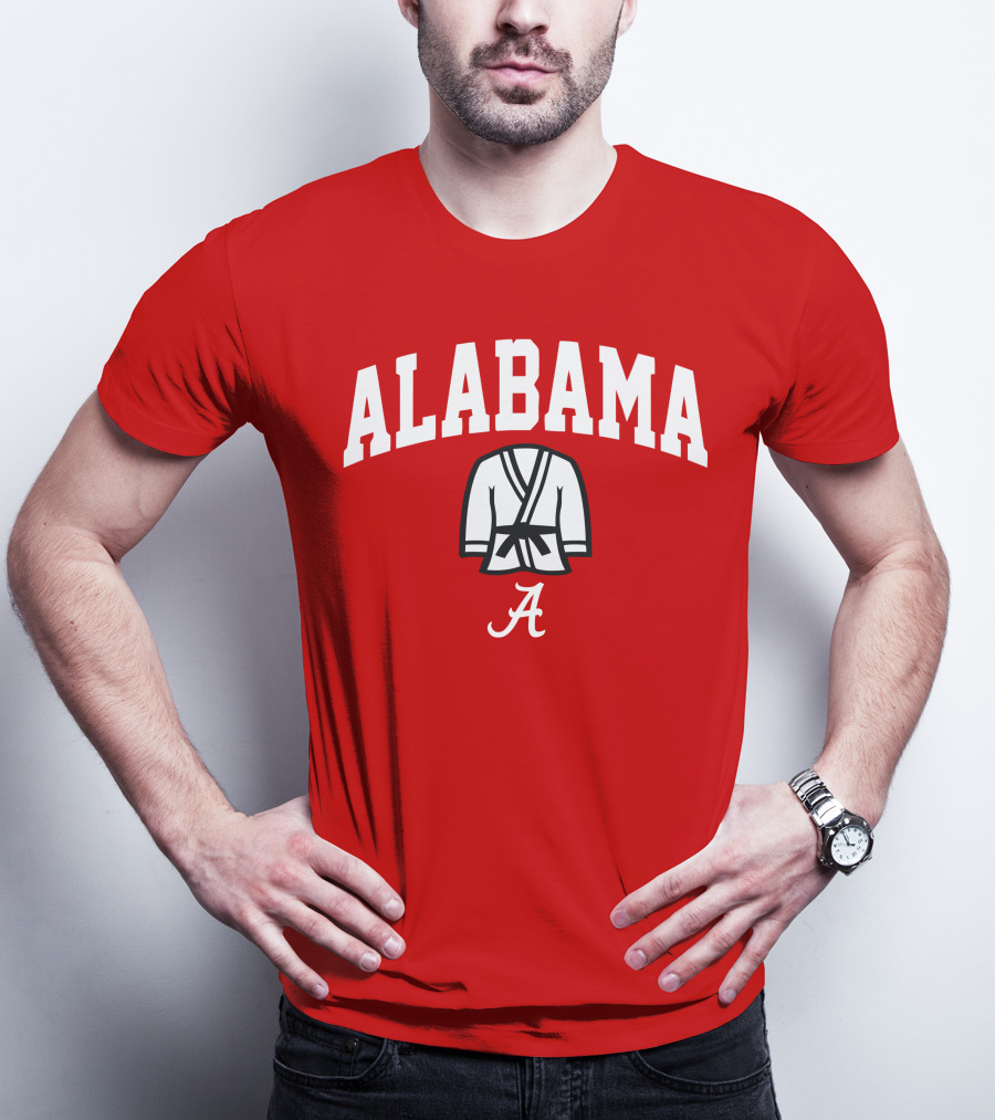 Alabama Kimono Logo With Football Script 'A' T-Shirt