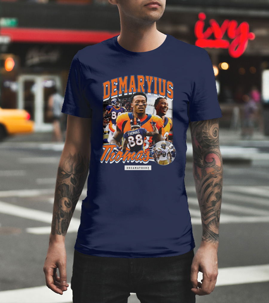 Von Miller Demaryius Thomas Dreamathon Denver Broncos Tribute 88 T-Shirt