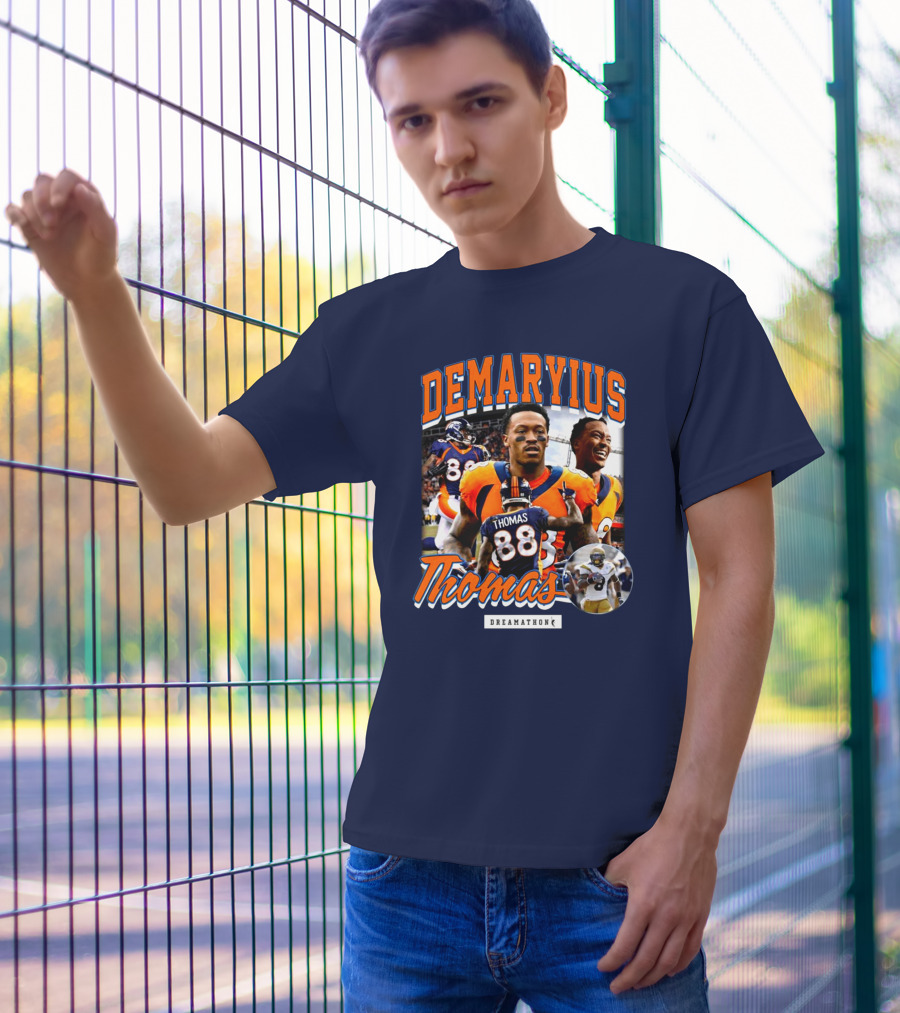 Von Miller Demaryius Thomas Dreamathon Denver Broncos Tribute 88 T-Shirt