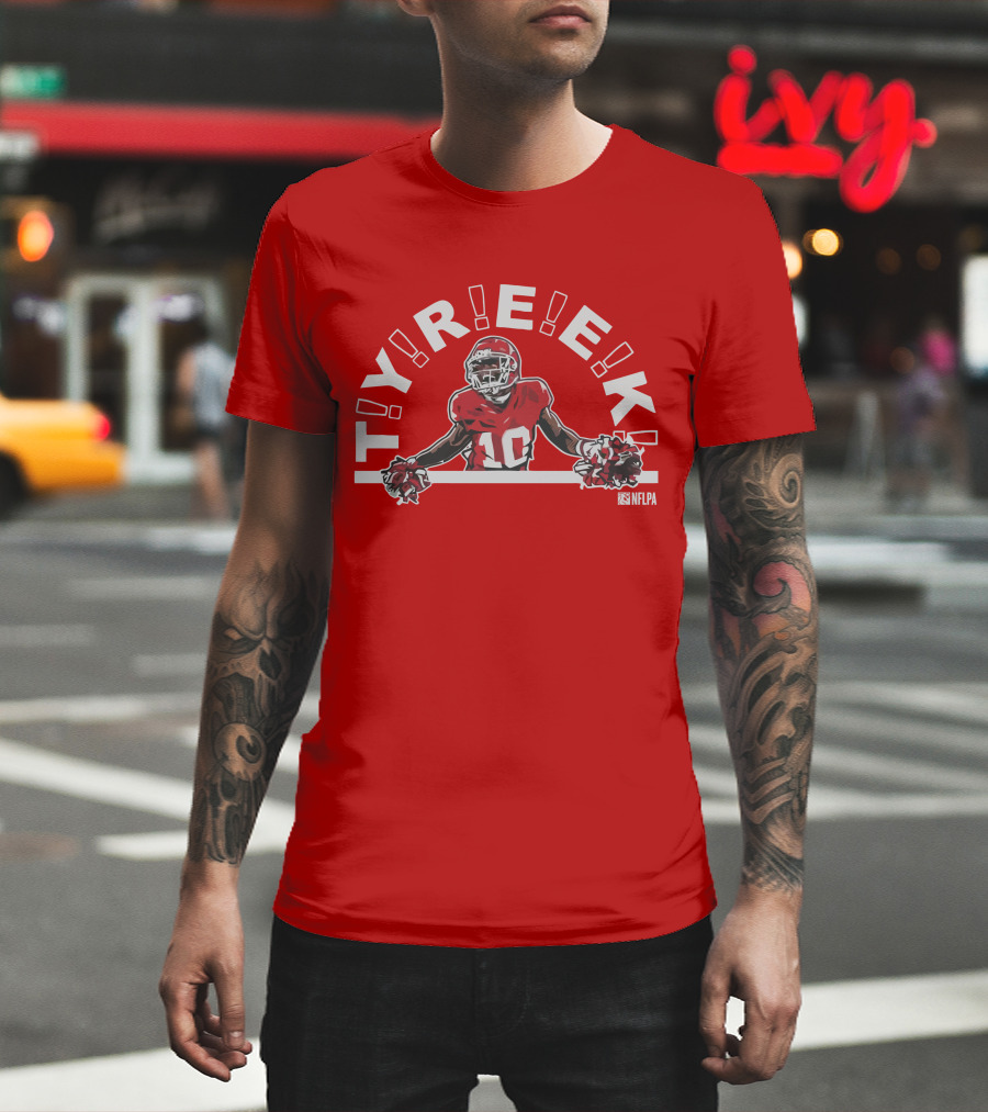 TYREEK NFLPA Football Pom-Poms T-Shirt