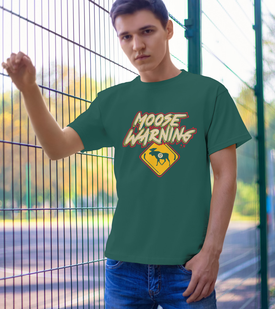 Moose Warning 17 Marcus Foligno T-Shirt