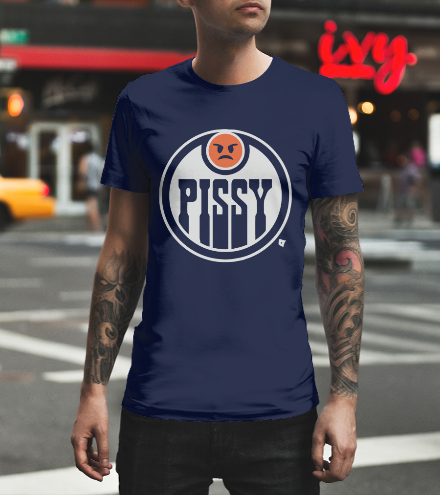 Pissy Emoticon Oilers T-Shirt