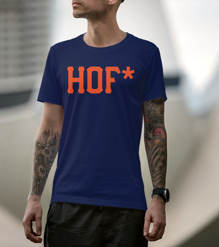 HOF* Navy Orange T-Shirt