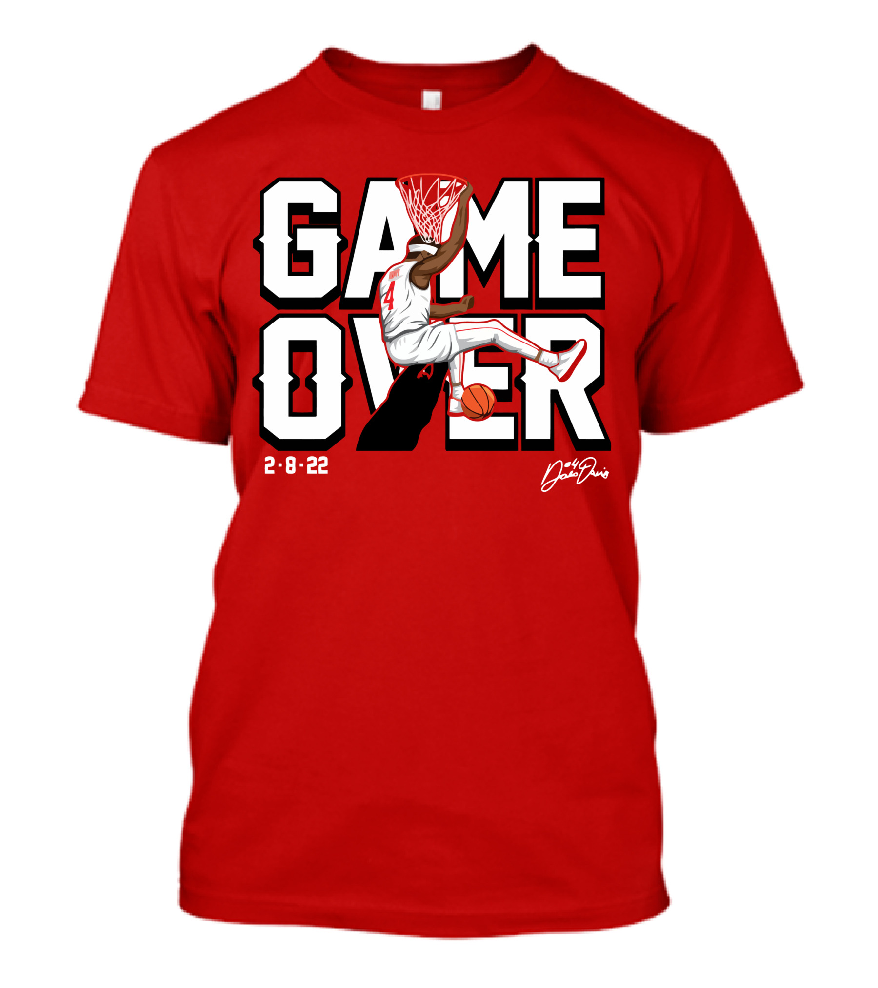 Davonte Devo Davis Game Over Dunk 2-8-22 Signature T-Shirt